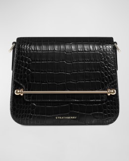 STRATHBERRY Ace Mini Flap Leather Crossbody Bag | Neiman Marcus