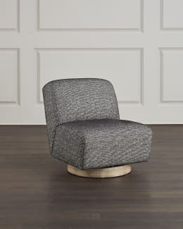 Haute House x Stroheim Misha Swivel Chair | Neiman Marcus