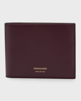 Ferragamo Men's Classic Leather Bifold Wallet | Neiman Marcus