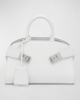 Ferragamo Mini Hug Leather Top-Handle Bag | Neiman Marcus