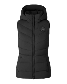 Bogner Vreni Hooded Puffer Vest with Logo Embroidery | Neiman Marcus