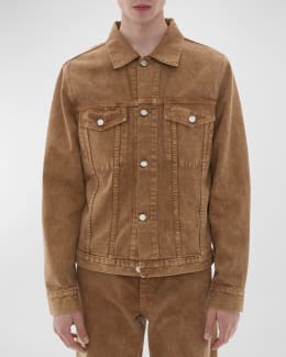 Ralph Lauren Purple Label Men's Indigo Denim Trucker Jacket | Neiman Marcus