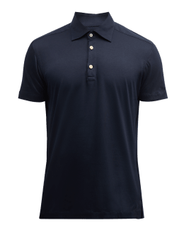 Etro Men's 3-Button Polo Shirt | Neiman Marcus