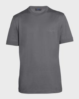 KNT Men's Outline Logo Crewneck T-Shirt | Neiman Marcus