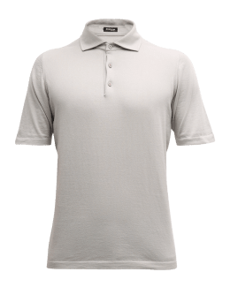 Etro Men's Boxy Striped Pique Polo Shirt | Neiman Marcus