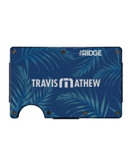 The Ridge x Travis Mathew Men's Aluminum Wallet with Cash Strap ...