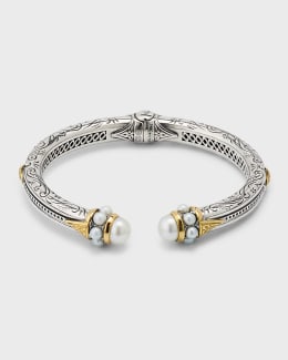 Konstantino Gen K Sterling Silver and 18K Gold Rock Crystal Bracelet ...