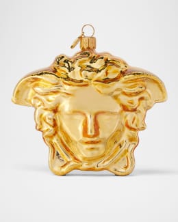 Versace Medusa Garland Green Snow Globe | Neiman Marcus