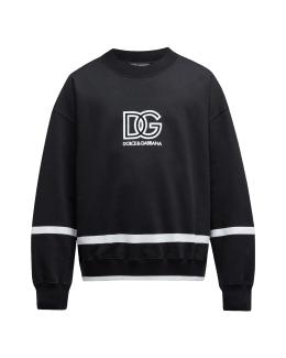 Dolce&Gabbana Men's DG Circle Logo Sweatshirt | Neiman Marcus