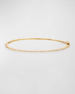 Zoe Lev Jewelry 14K Gold Diamond Bangle Bracelet | Neiman Marcus