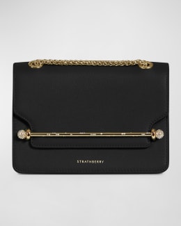 STRATHBERRY Crescent Mini Leather Shoulder Bag | Neiman Marcus