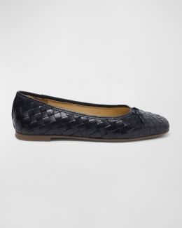 Bernardo Gwynn Woven Ballet Flats | Neiman Marcus