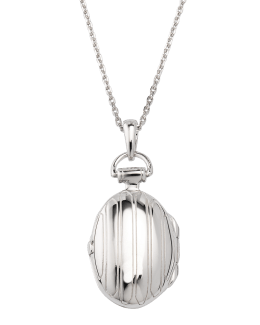 Monica Rich Kosann Sterling Silver Petite Initial Locket Necklace ...