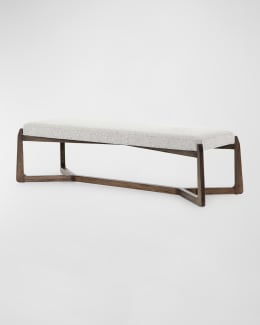 Four Hands Darrow Leather Bench, 63.5" | Neiman Marcus