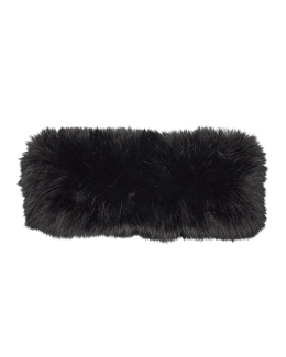Surell Accessories Velvet & Faux Fox Fur Ear Muffs | Neiman Marcus