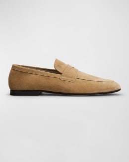Tod's Men's Suede Moccasin Slipper Loafers | Neiman Marcus