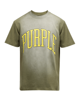 PURPLE Men's Jersey Logo T-Shirt | Neiman Marcus
