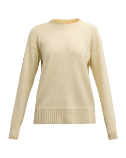 Ralph Lauren Collection Crewneck Cashmere Cable-Knit Sweater | Neiman ...