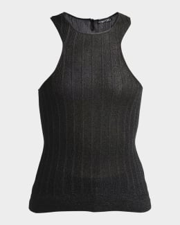 Isabel Marant Merry Rib Racerback Tank Top | Neiman Marcus