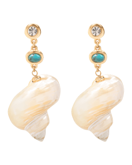 Jennifer Behr Talay Shell Drop Earrings | Neiman Marcus