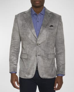 Robert Graham Men's Drake Knit Two-Button Sport Coat | Neiman Marcus