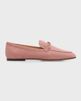 Tod's Marco Suede Driver Penny Loafers | Neiman Marcus