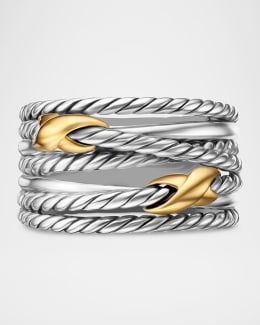 David Yurman DY Madison Pearl Ring with Diamonds in Silver, 7.5mm ...