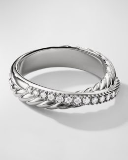 David Yurman Petite Infinity Band Ring in Silver with 14K Gold, 4mm ...