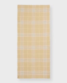 Burberry Lightweight Check Wool Scarf | Neiman Marcus