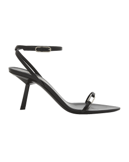 Versace Calfskin Ankle-Strap Stiletto Sandals | Neiman Marcus