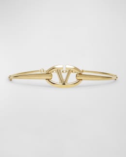 Valentino Embellished V-Logo Signature Chain Belt | Neiman Marcus