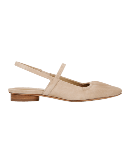 Vince Venice Metallic Slingback Ballerina Flats | Neiman Marcus