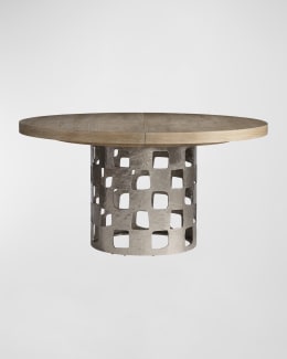 Bernhardt Modulum Round Dining Table with Leaf | Neiman Marcus
