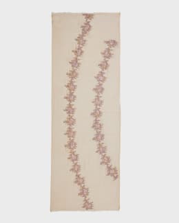 Bindya Accessories Gray Lace Cashmere & Silk Evening Wrap | Neiman Marcus