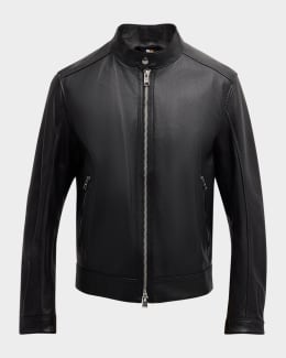 Stefano Ricci Men's Leather Field Jacket | Neiman Marcus