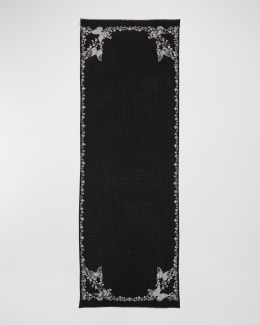 Janavi India Waves Merino Wool Scarf | Neiman Marcus