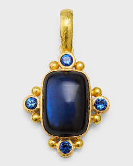 Elizabeth Locke 19K White Pearl Earring Pendants | Neiman Marcus