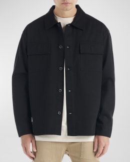 KNT Men's Cotton Overshirt | Neiman Marcus