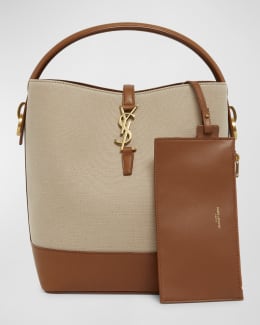 Saint Laurent Le 37 Mini YSL Bucket Bag in Smooth Leather | Neiman Marcus