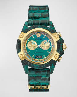 Versace Men's Icon Active Chronograph Silicone Strap Watch with ...