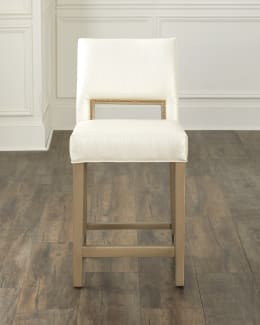 MacKenzie-Childs Courtly Check Counter Stool, 26" | Neiman Marcus