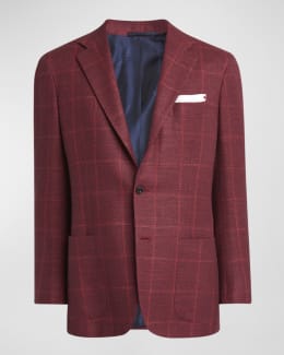 Kiton Men's Cashmere-Wool Textured Blazer | Neiman Marcus