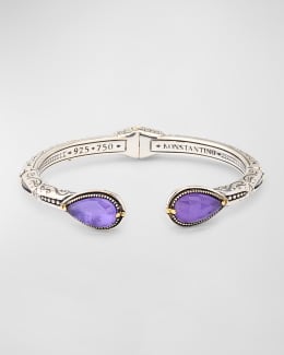 Konstantino Gen K Sterling Silver and 18K Gold Rock Crystal Bracelet ...