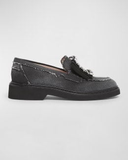 Miu Miu Leather Penny Loafers | Neiman Marcus Miu Miu Leather Penny Loafers | Neiman Marcus