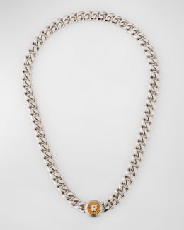 Versace Men's Greca Link Chain Necklace, 17"L | Neiman Marcus