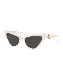 Jimmy Choo JC Logo Acetate Cat-Eye Sunglasses | Neiman Marcus