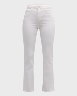 L'Agence Tati High-Rise Cropped Micro Bootcut Jeans | Neiman Marcus