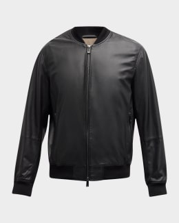 Stefano Ricci Men's Leather Field Jacket | Neiman Marcus