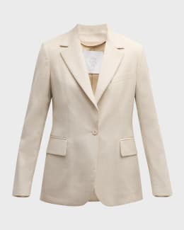 Eleventy Single-Button Virgin Wool Blazer | Neiman Marcus