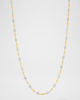 64 Facets Platinum Necklace with Spinel and Diamonds, 26"L | Neiman Marcus